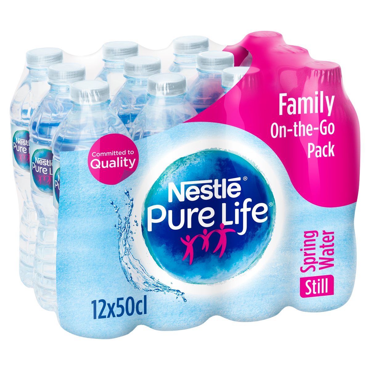 Nestlé Pure Life Water – Pure & Refreshing Hydration (Multipack 12 × 5 ...